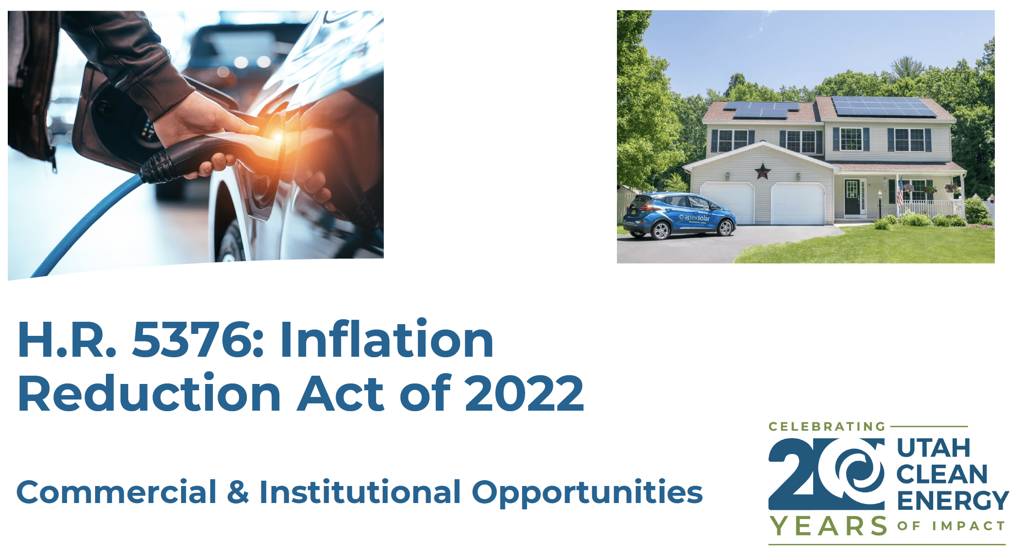 Presentation on the Inflation Reduction Act - Utah Climate Action Network